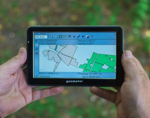Geometer GPS devices for measuring areas